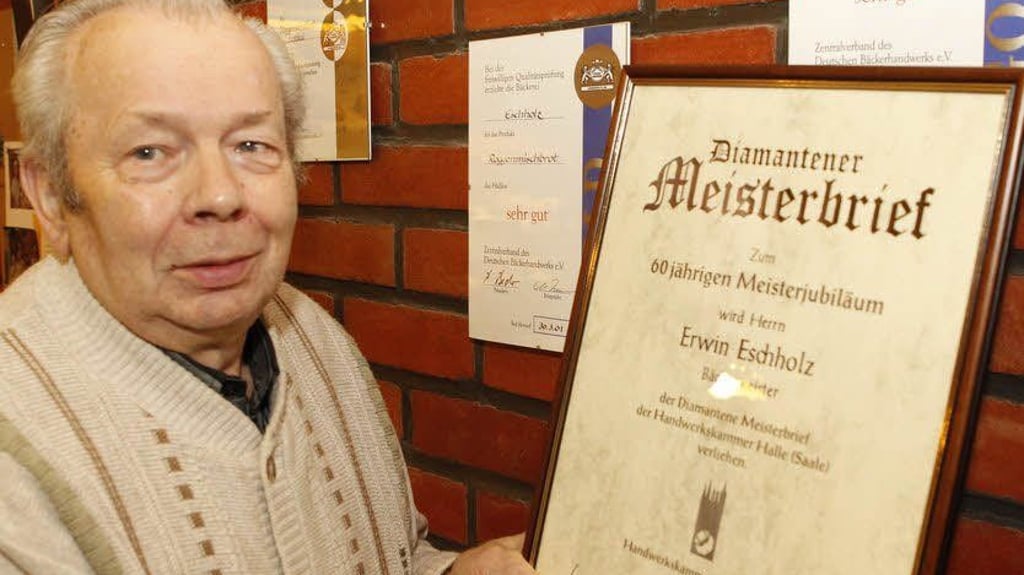 Diamantener Meisterbrief: Diamantener Meisterbrief: Bäcker für ...