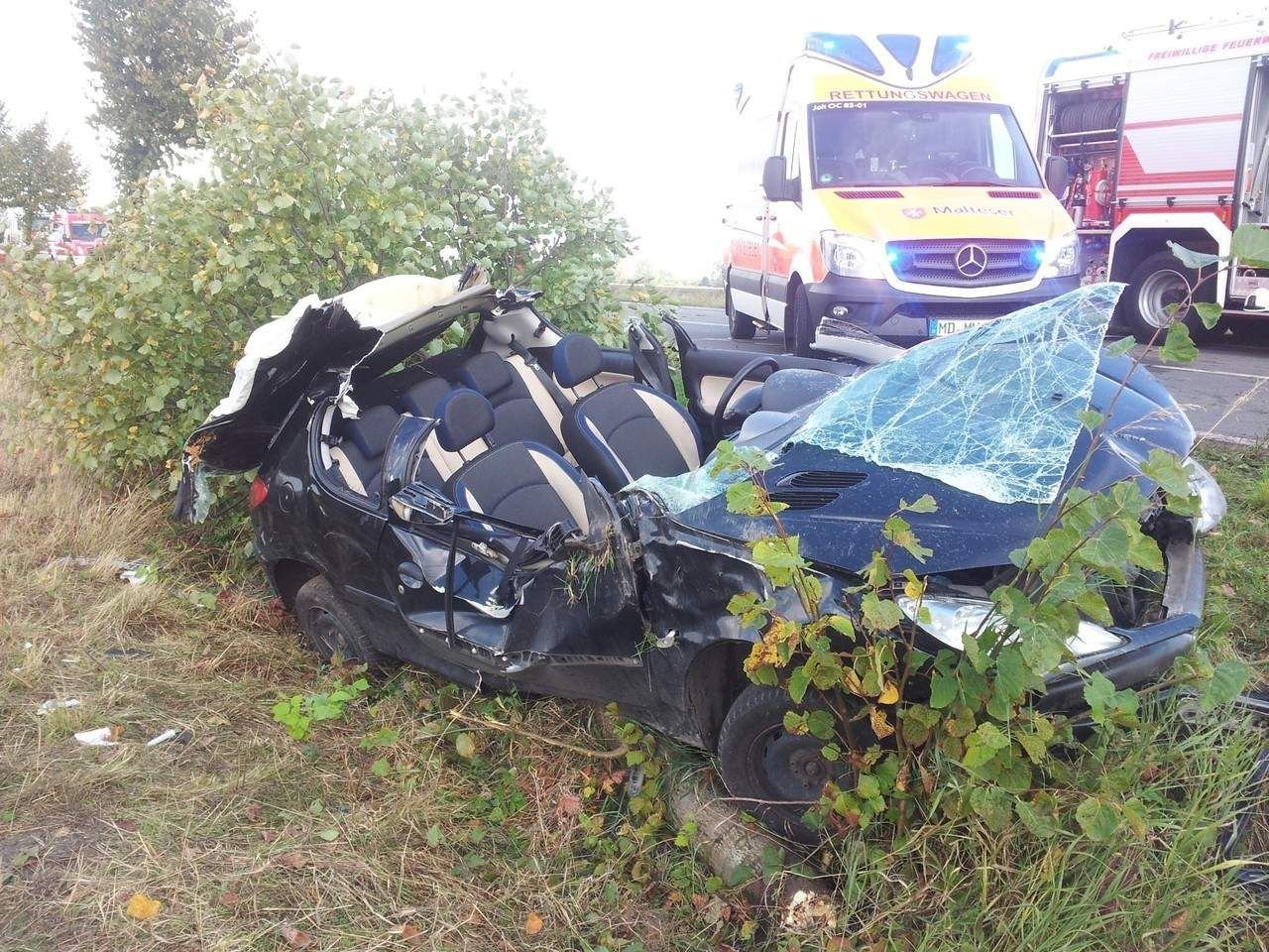 Schwerer Unfall mit vier Verletzten