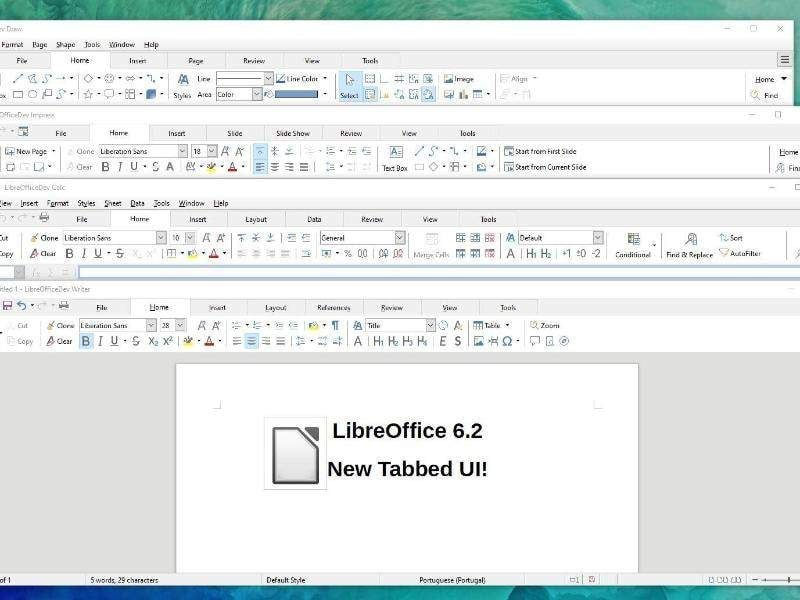 LibreOffice bekommt Menüleisten mit Register-Struktur