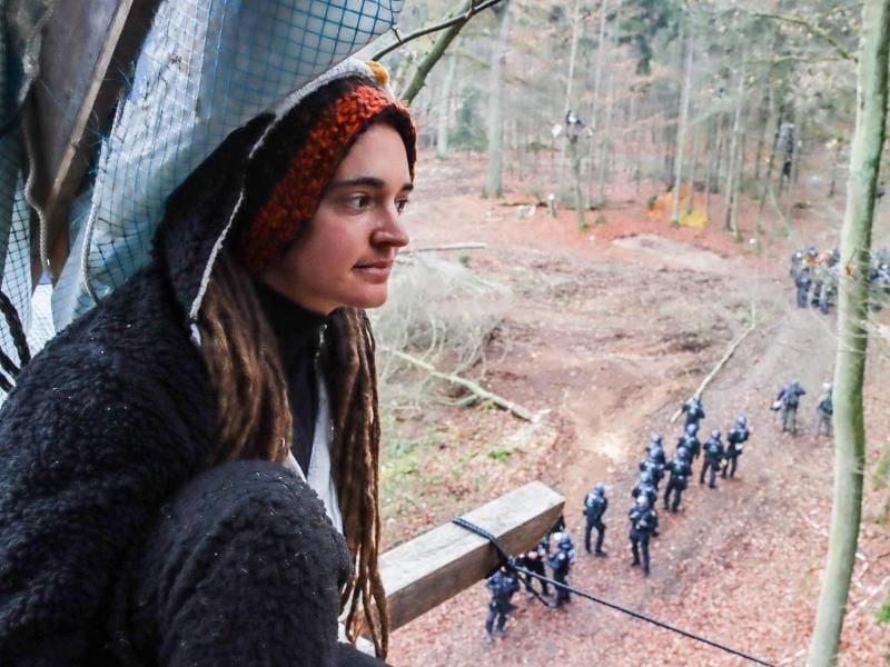 Festnahmen im Dannenröder Forst: Pyrotechnik und Rauchbomben