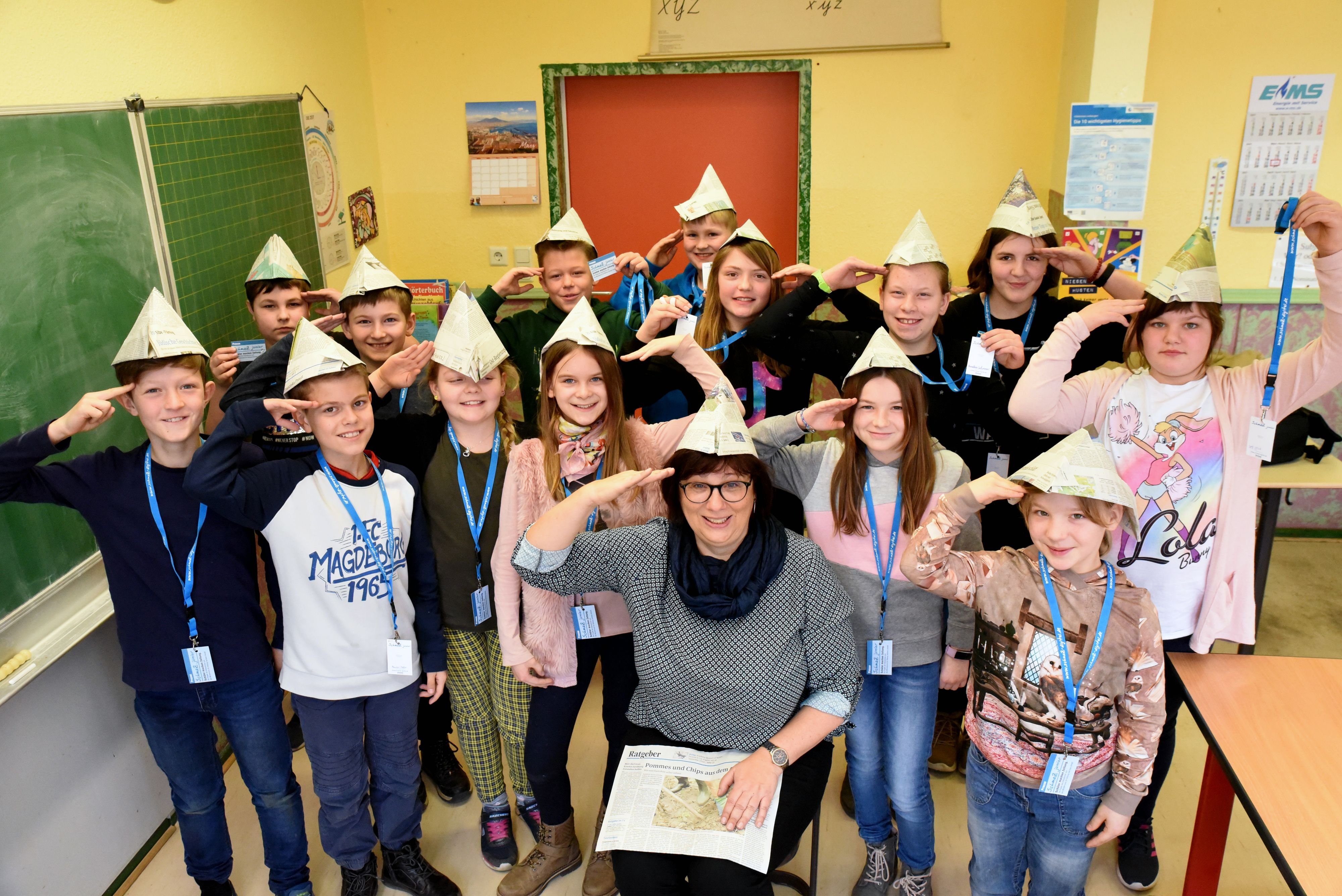 Ausgelesen und zum Papierhut gefaltet