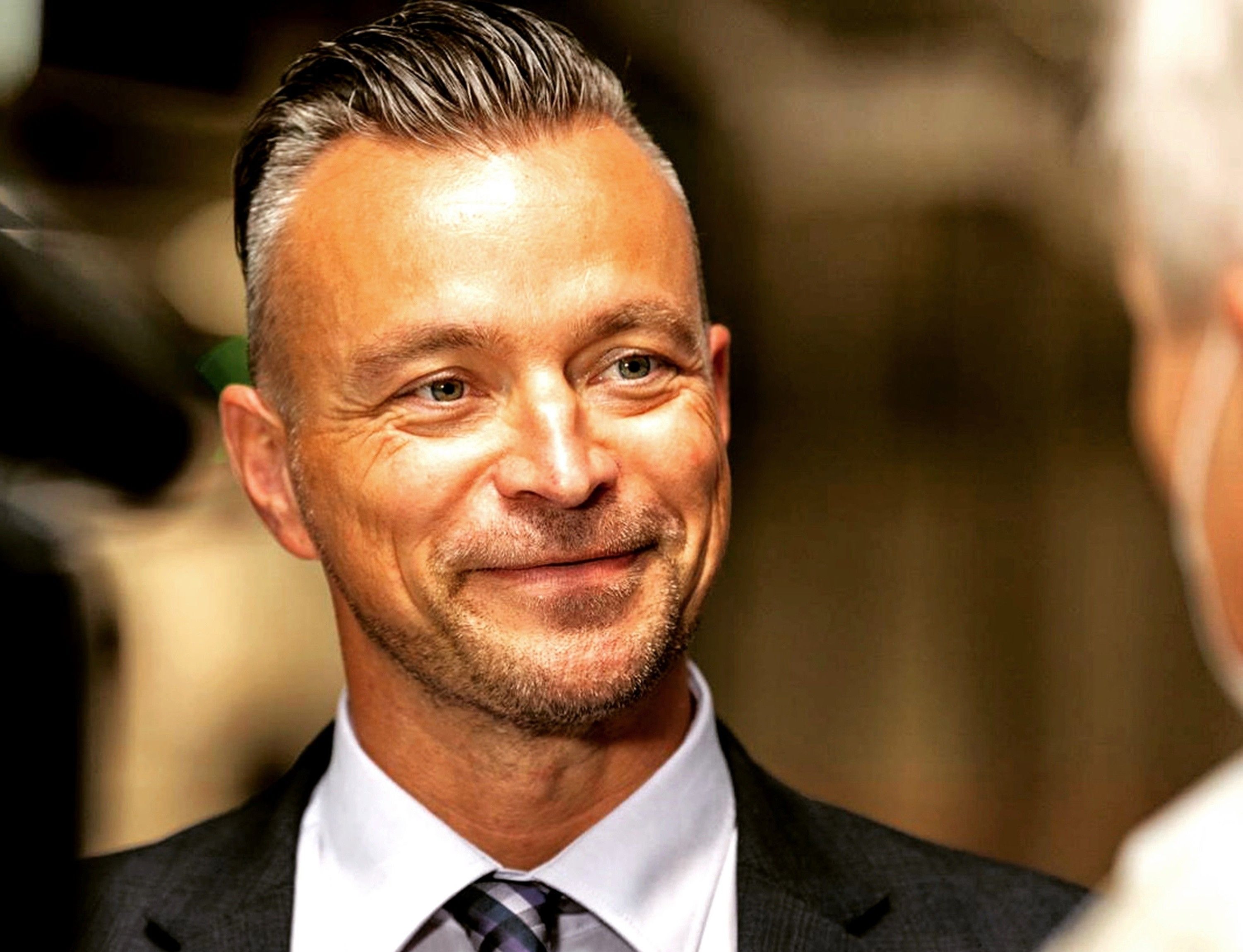 Landratskandidat Andy Grabner (CDU) im Gespräch mit der Volksstimme ...