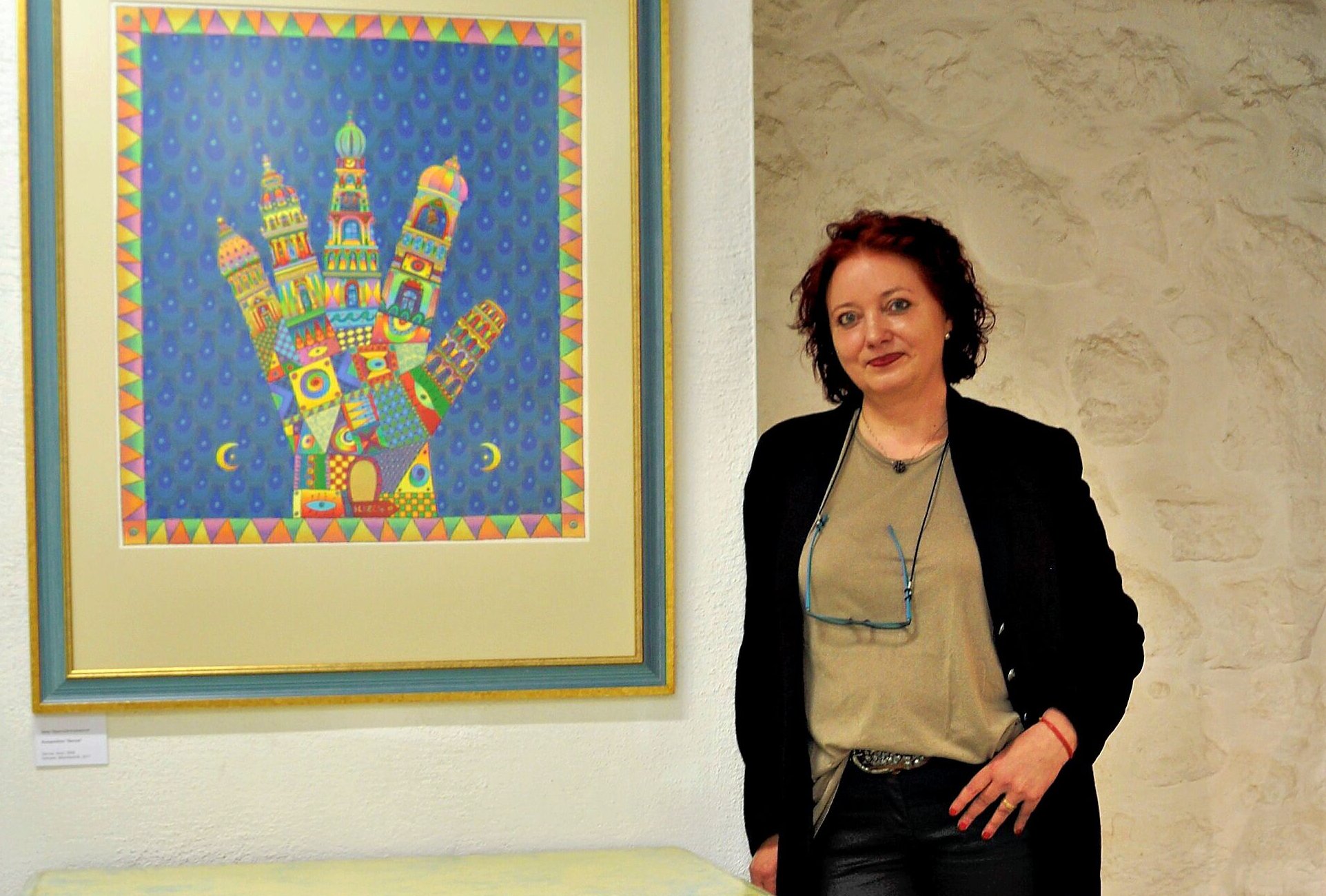 Buntmalende Grafikerin beeindruckt mit ihren Werken bei der Zerbster ...