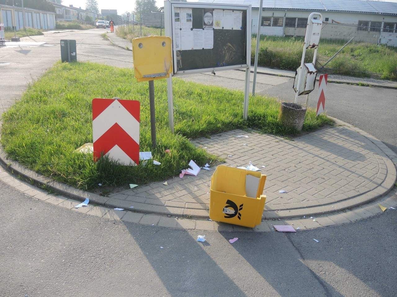 Explosion im Briefkasten