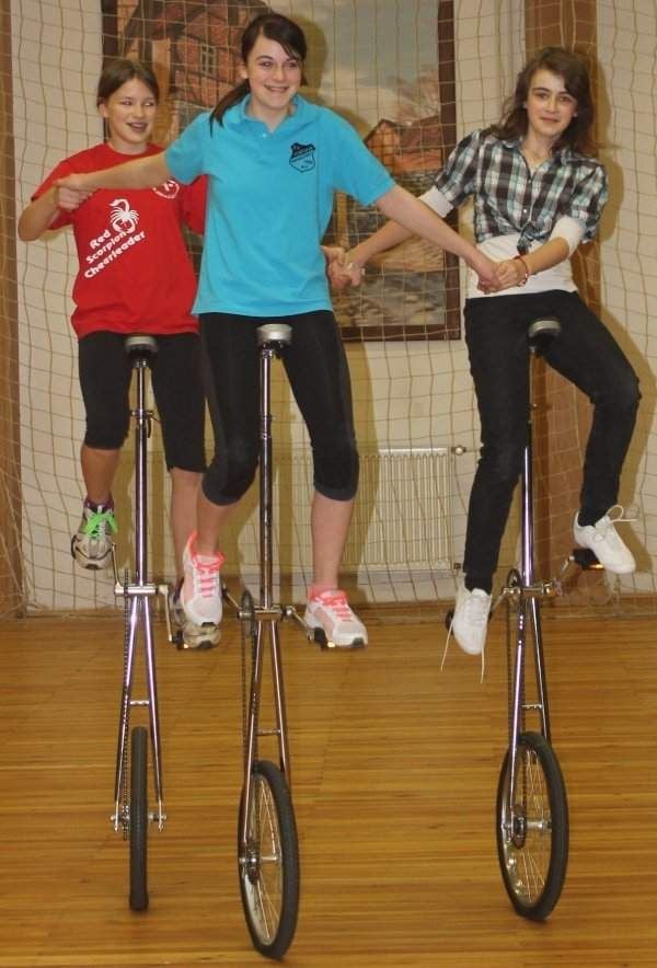 Mit Balance und Akrobatik geht es hoch hinaus