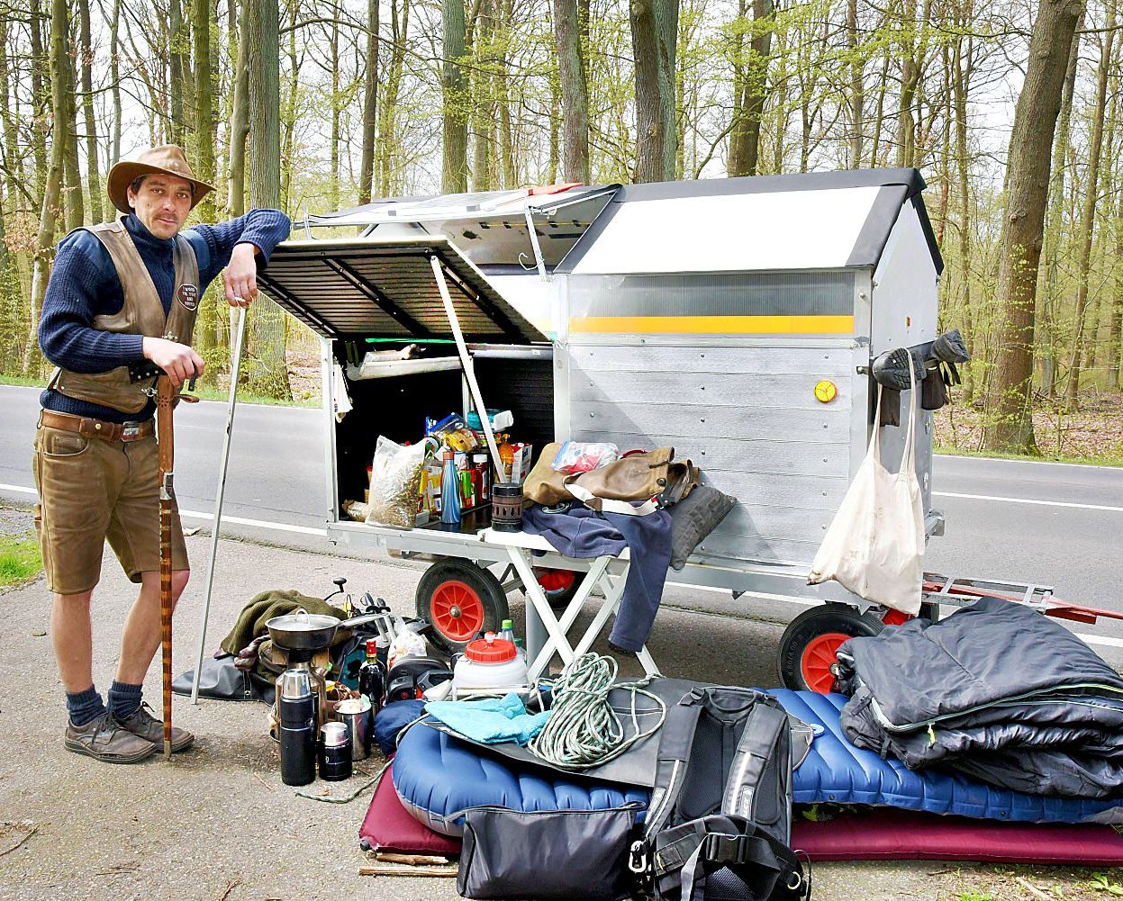 Michael Rott ist nach sechs Wochen zu Fuß in Skandinavien angekommen