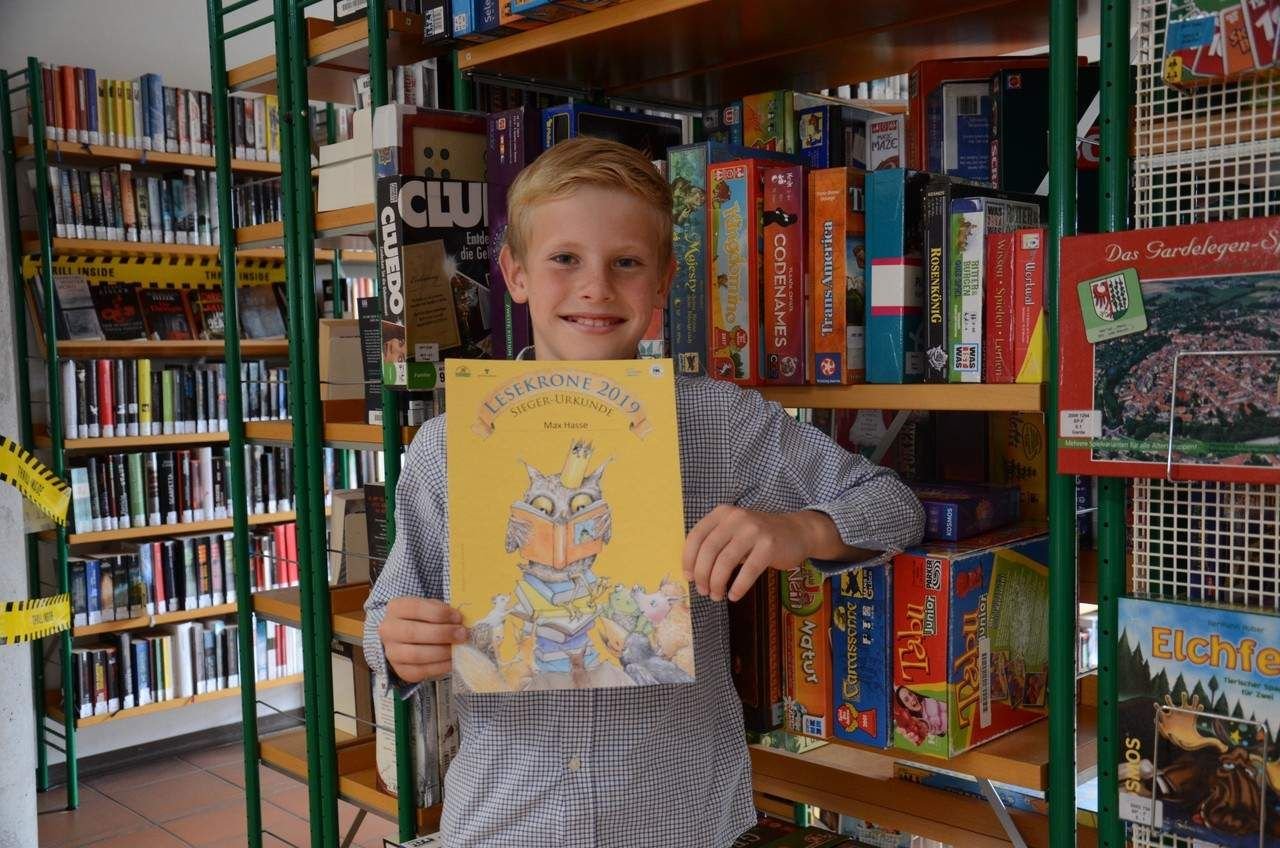 Max Hasse ist der Lesekönig 2019