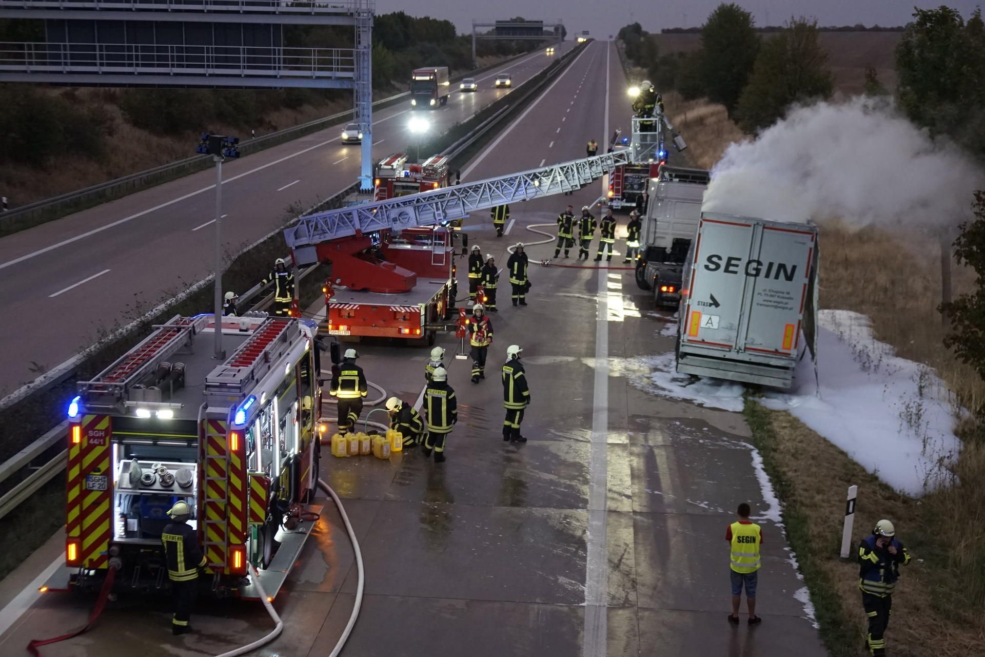 A38 Unfall: Autobahn nach Brand wieder frei