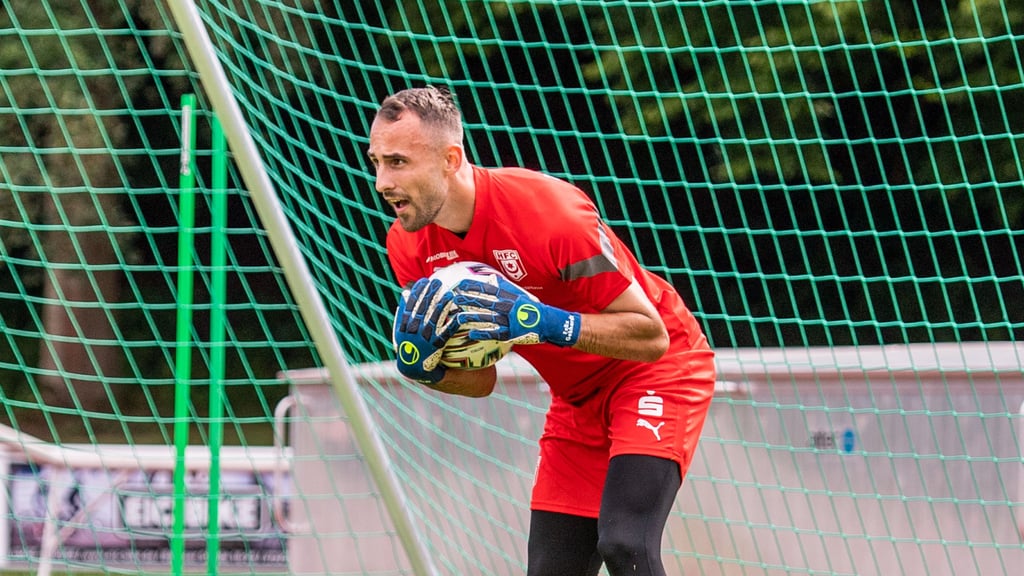 Hallescher FC: Torwart Felix Gebhardt hat beim HFC klare Ziele