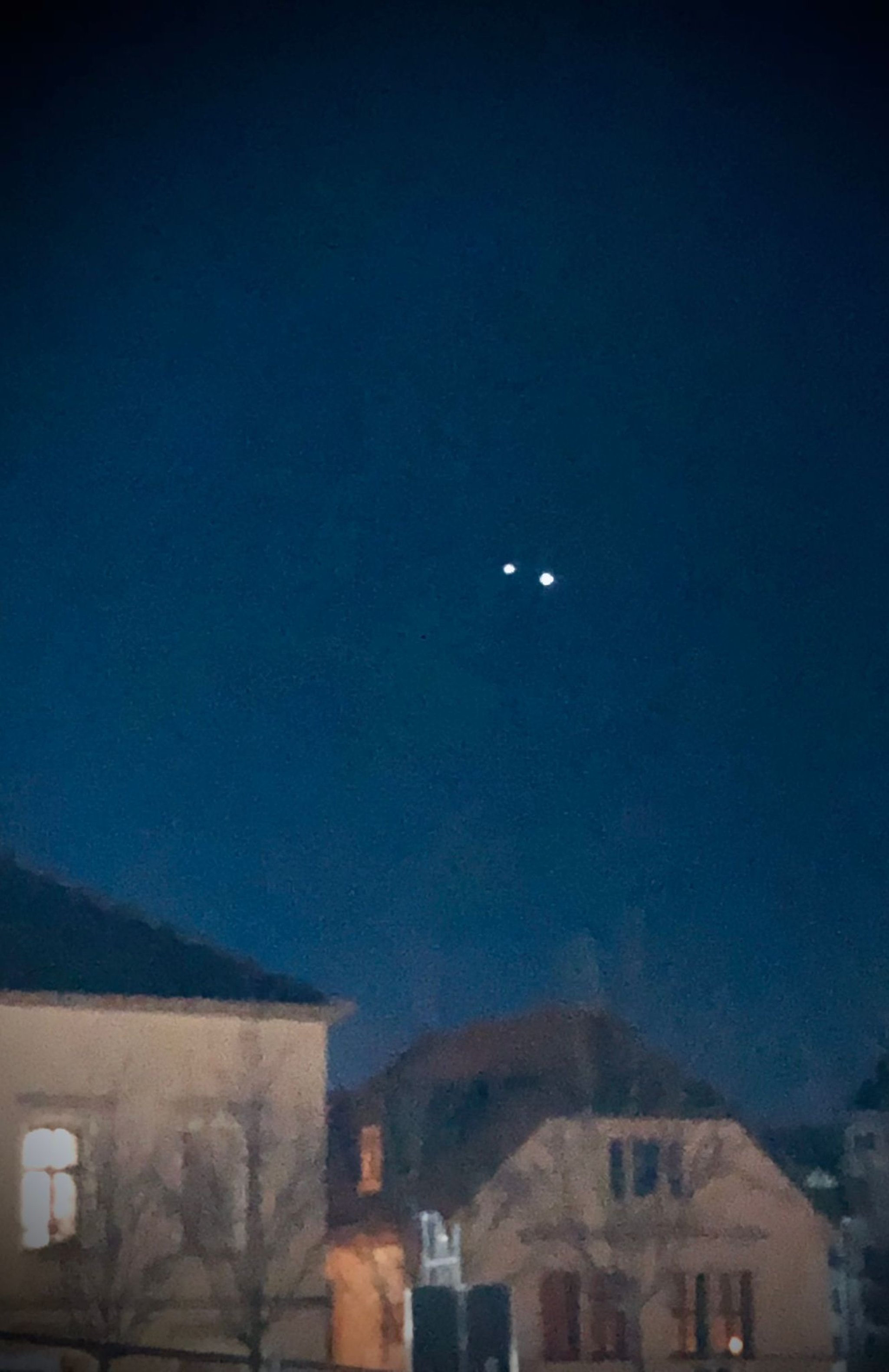 Venus und Jupiter - helle Punkte am Himmel über Bernburg und Nienburg