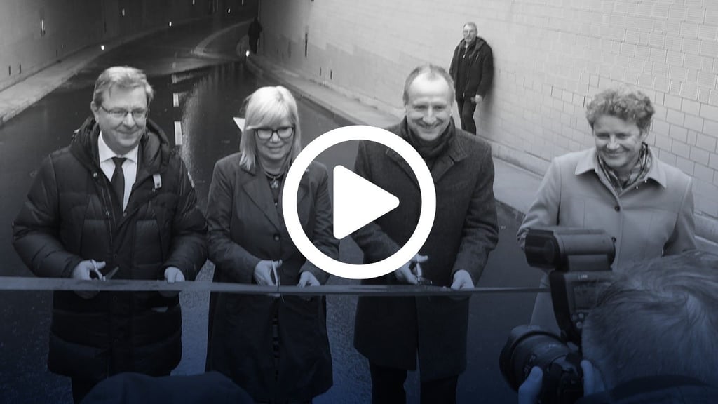 Video: Tunnel Magdeburg: OB Simone Borris weiht City-Tunnel am ...