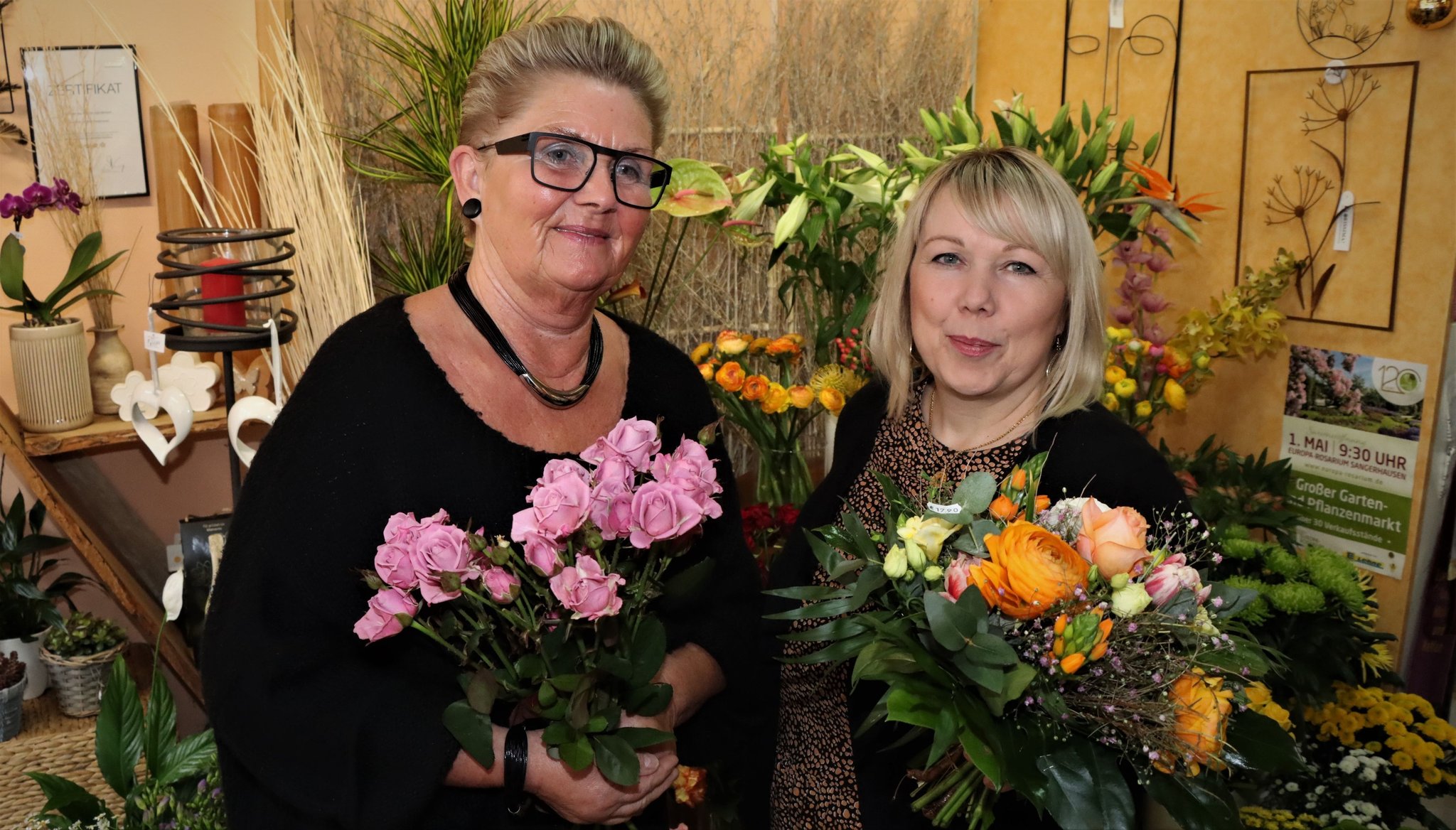 Ein Leben mit Blumen: Renate Meinhardt-Heinz und ihr Mann Wolfgang ...