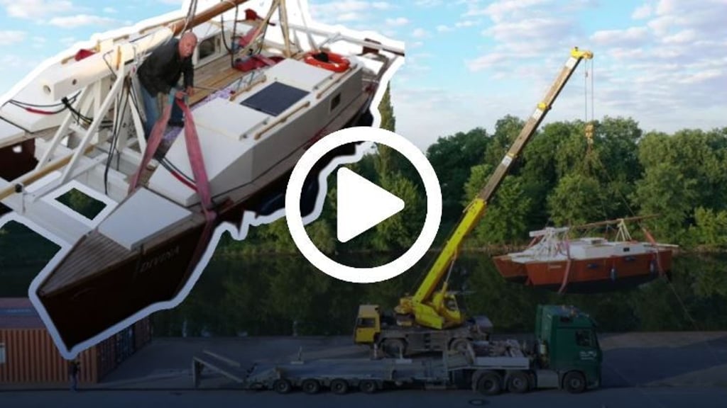 Mit Video: Hallenser baut Segel-Katamaran nach eigenen Plänen