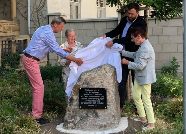 Volksaufstand 17. Juni 1953: Mit Gedenktafel erinnert Weißenfels an ...