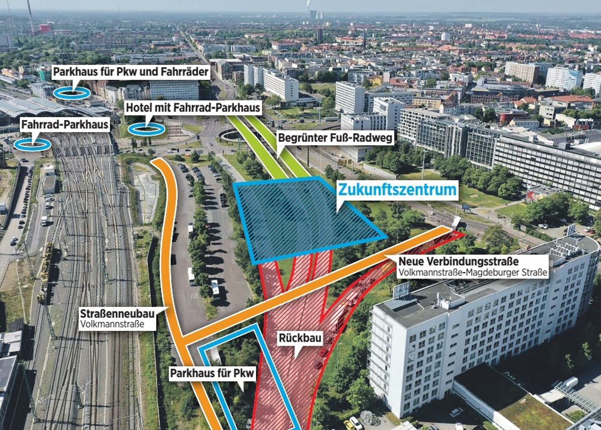 Riebeckplatz in Halle: Neue Parkplätze für Zukunftszentrum - So teuer ...