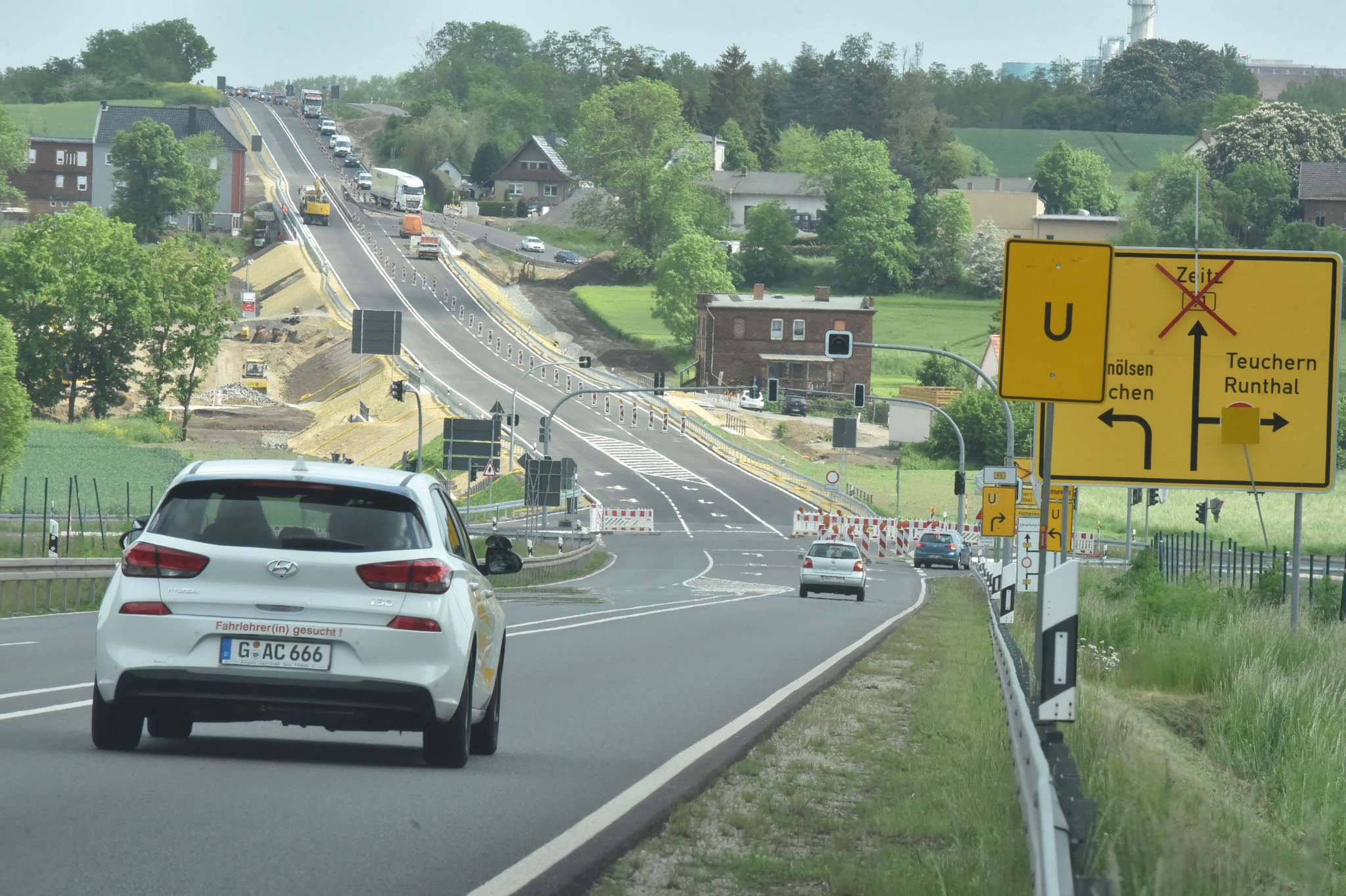 Verkehr im Burgenlandkreis: Erneute Sperrungen auf der B91
