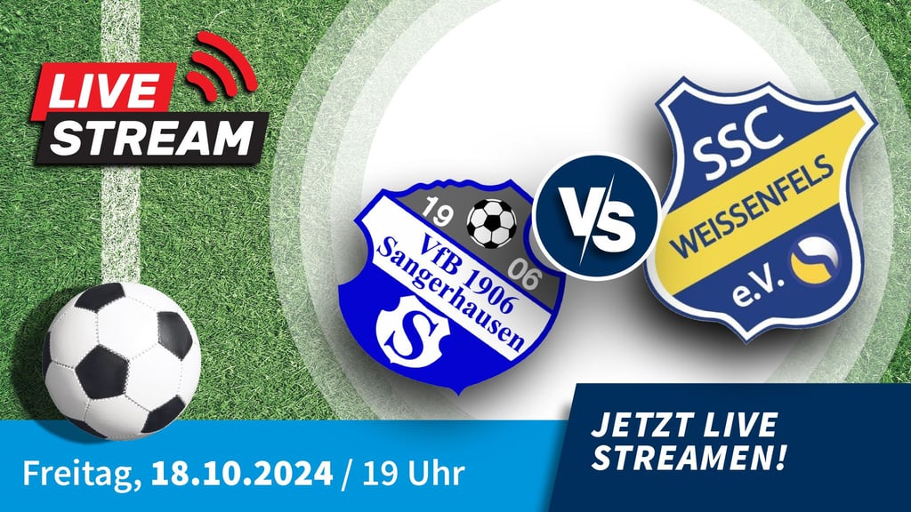 VfB Sangerhausen vs. SSC Weißenfels: Das Spiel live im Stream