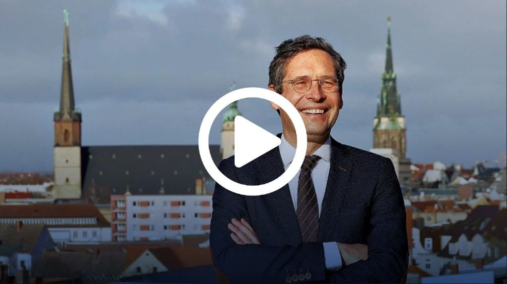 OB-Wahl 2025 Halle: Stichwahl-Kandidat Alexander Vogt im Porträt